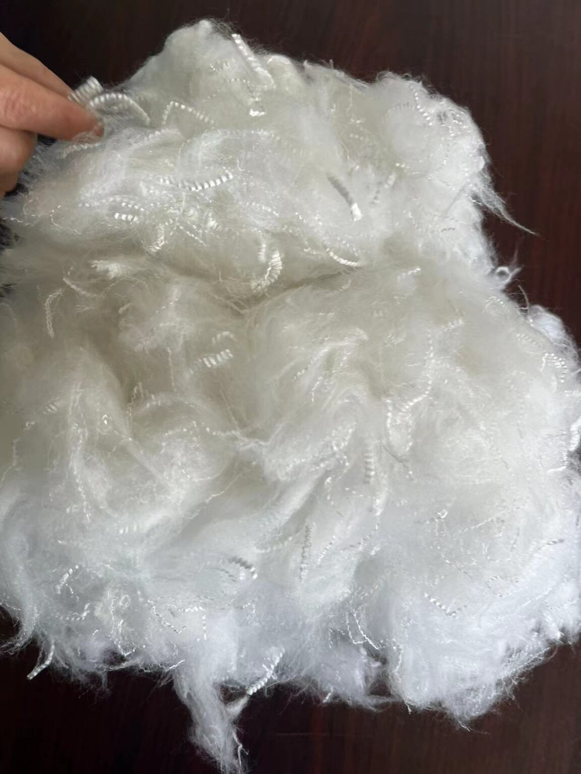 Recycled Solid Fiber for needle punched nonwoven carpet - Polyester ...